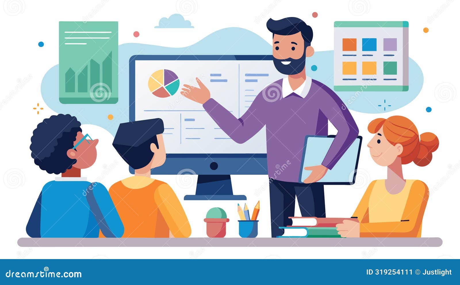 An Experienced Graphic Designer Teaching Design Principles and ...