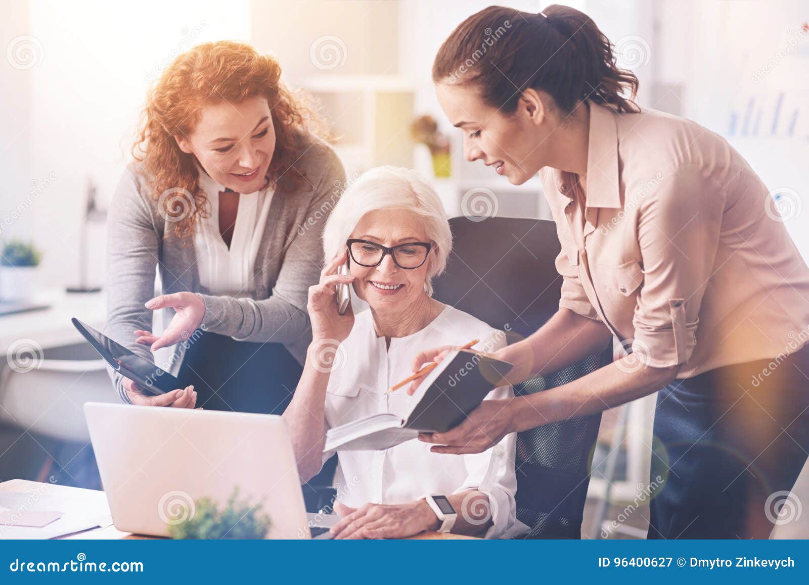 Experienced Hardworking Executive Having a Busy Working Day Stock Image ...