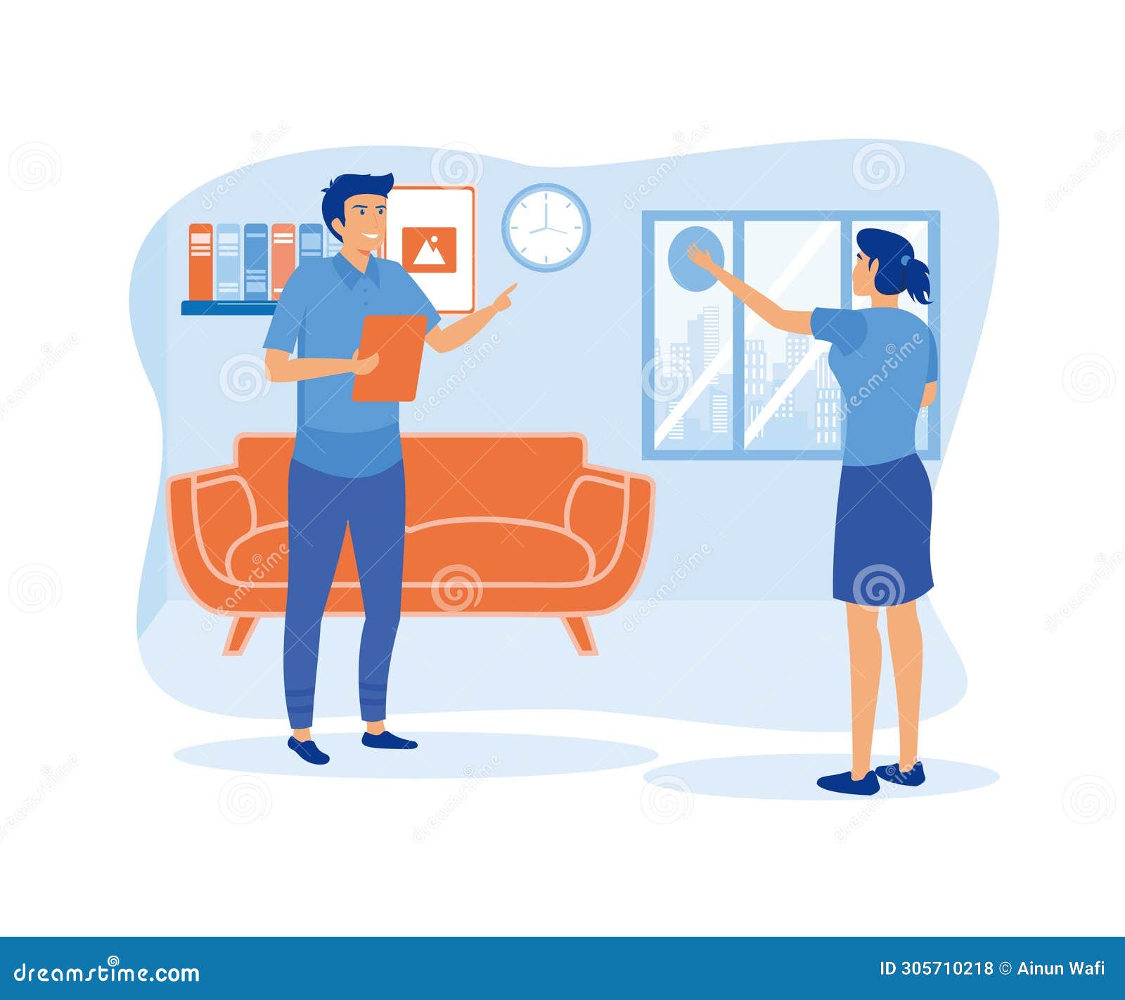 Waitress Flat Vector Character | CartoonDealer.com #176486056