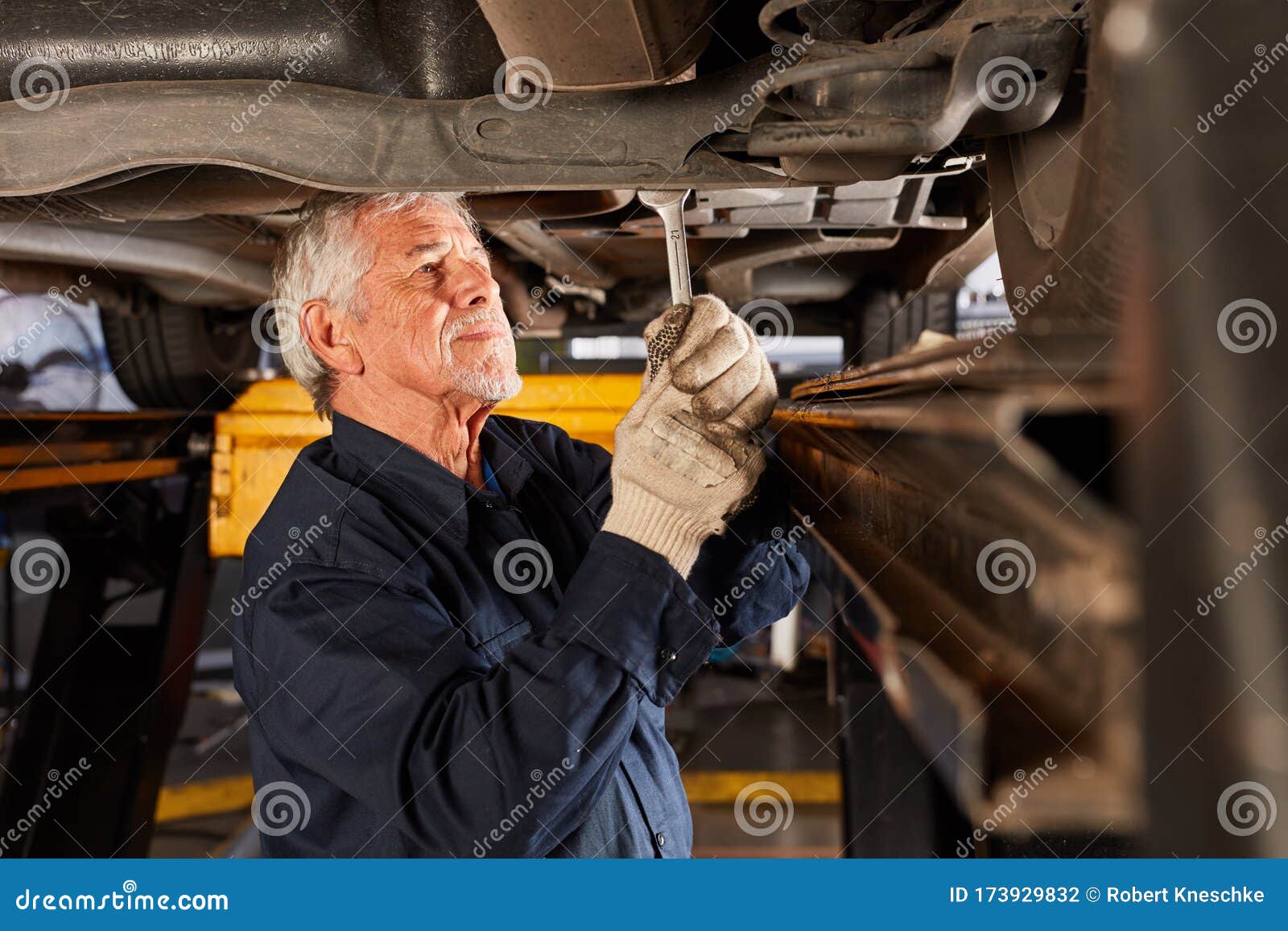 Experienced Mechatronics Engineer in Car Repair Stock Photo - Image of ...