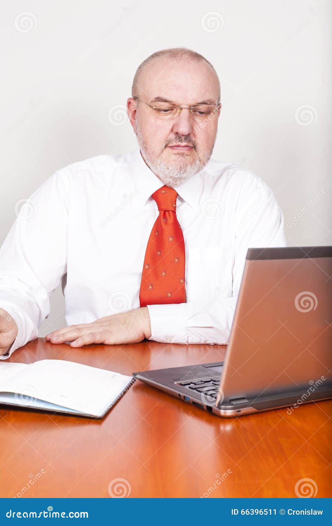 Experienced Office Boss by the Desk. Stock Image - Image of experience ...