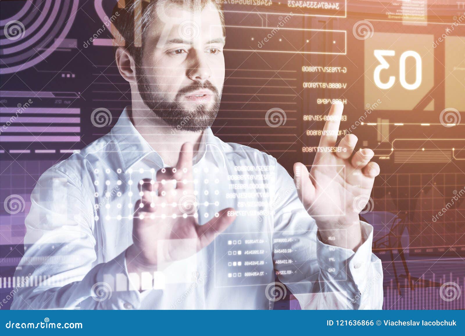Experienced Programmer Touching the Screen with Two Hands while Working ... Experienced Programmer Touching the Screen with Two Hands while Working ...