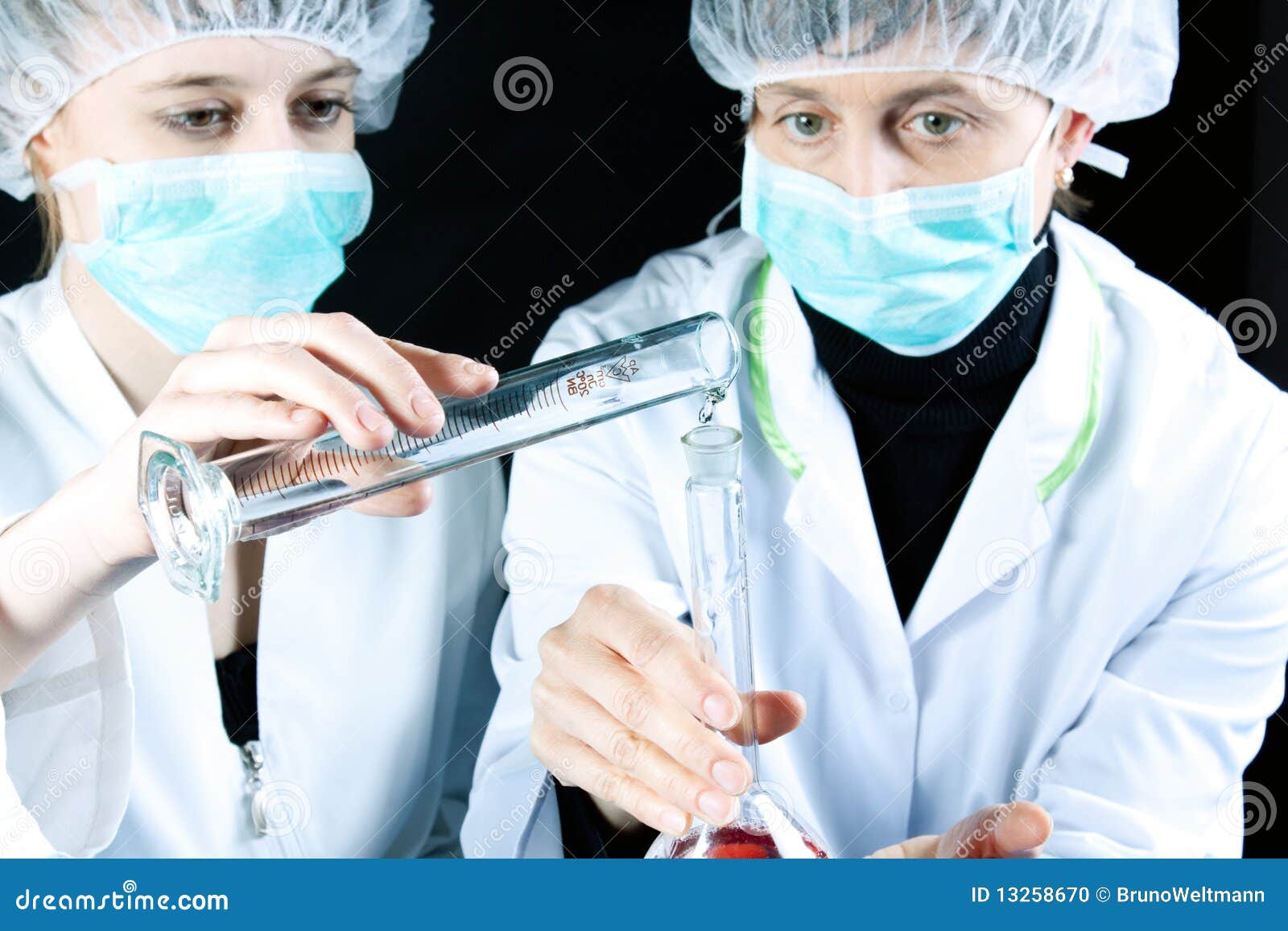Experienced Scientist and Assistant Stock Photo - Image of female ...