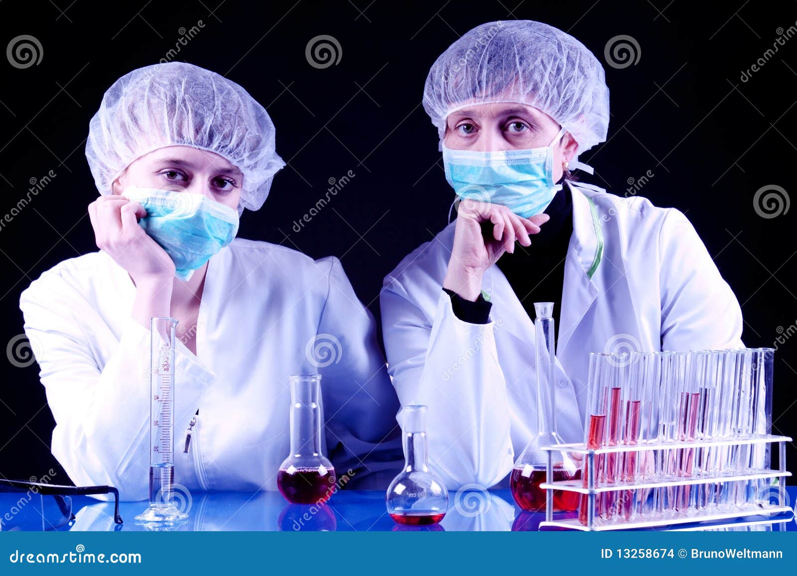 Experienced Scientist and Assistant Stock Photo - Image of chemistry ...