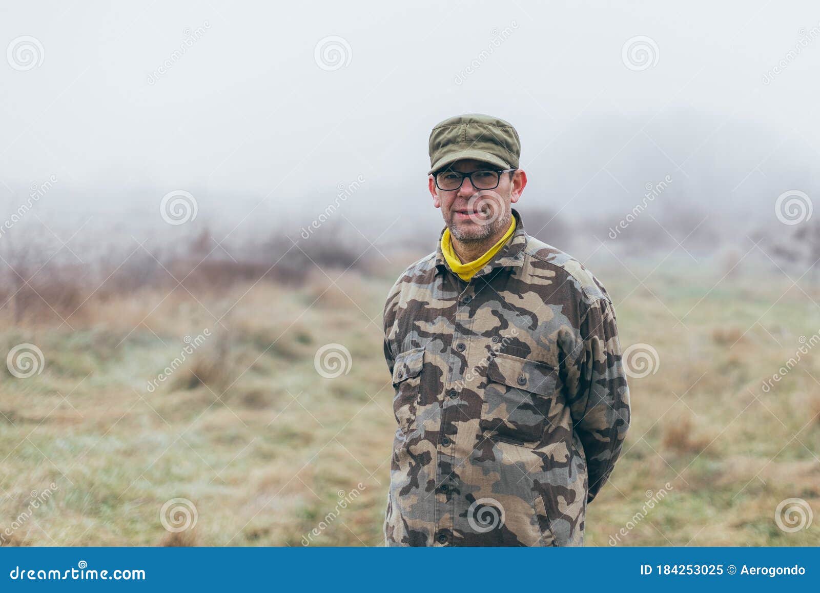 Experienced Senior Army Commander Standing Ready Stock Image - Image of ...