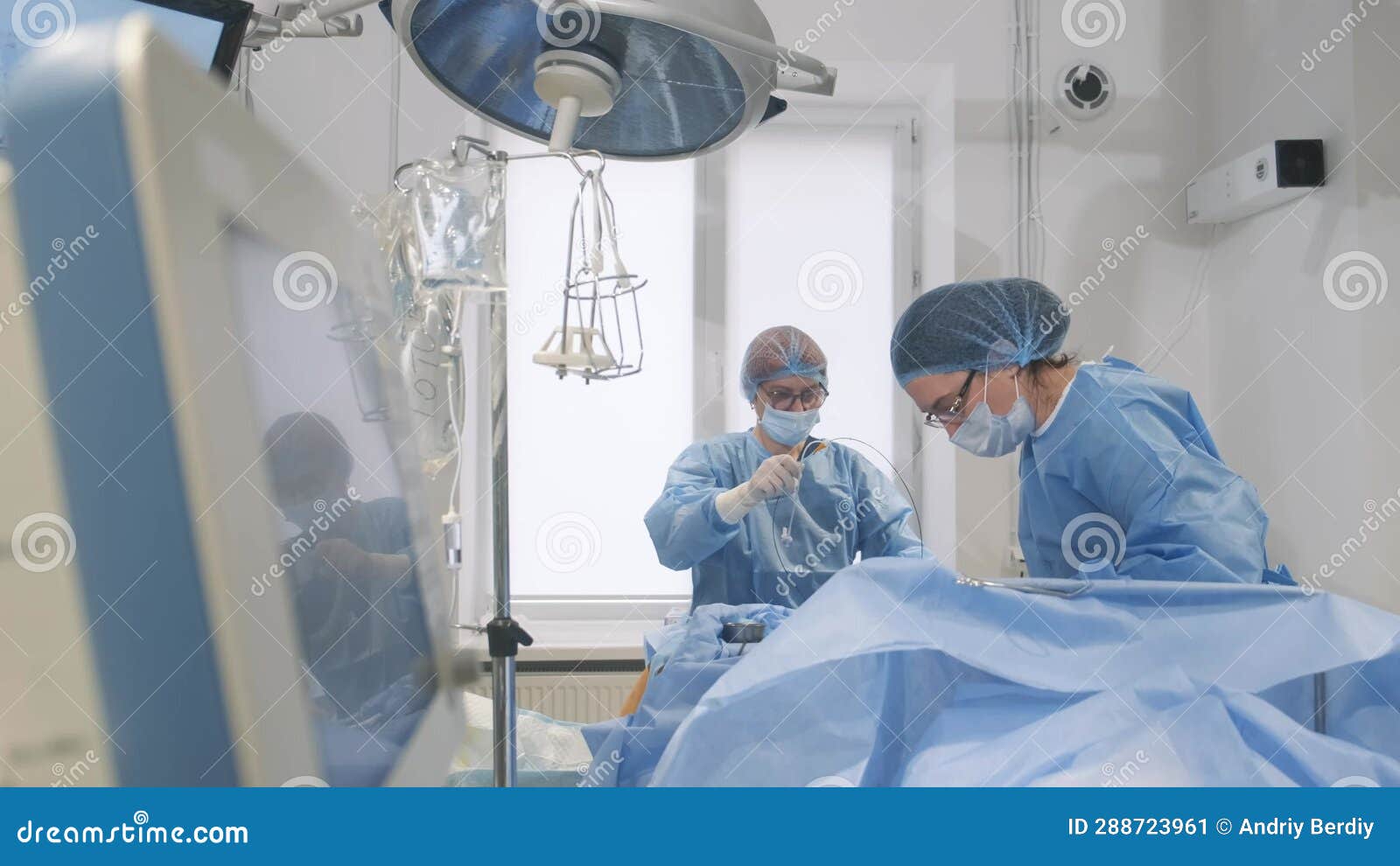 Experienced Surgeons Perform a Complex Procedure for Varicose Veins. a ...