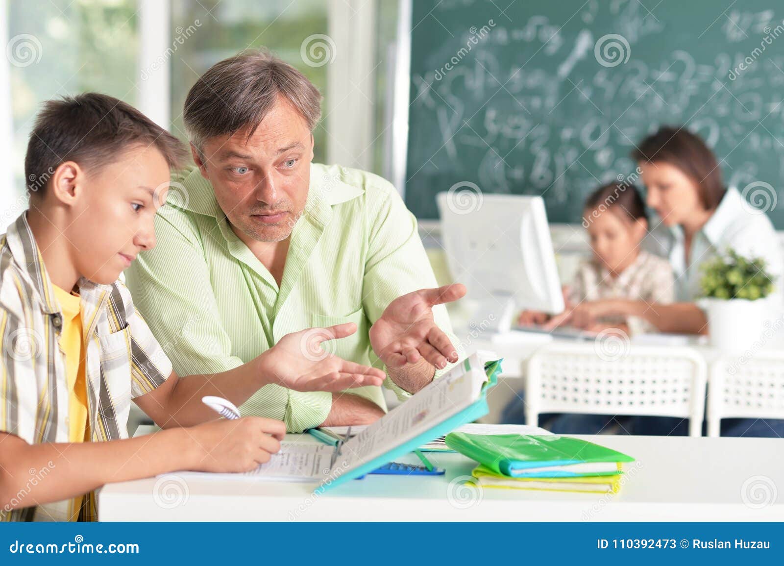 Experienced Teachers Working with Children Stock Image - Image of ...