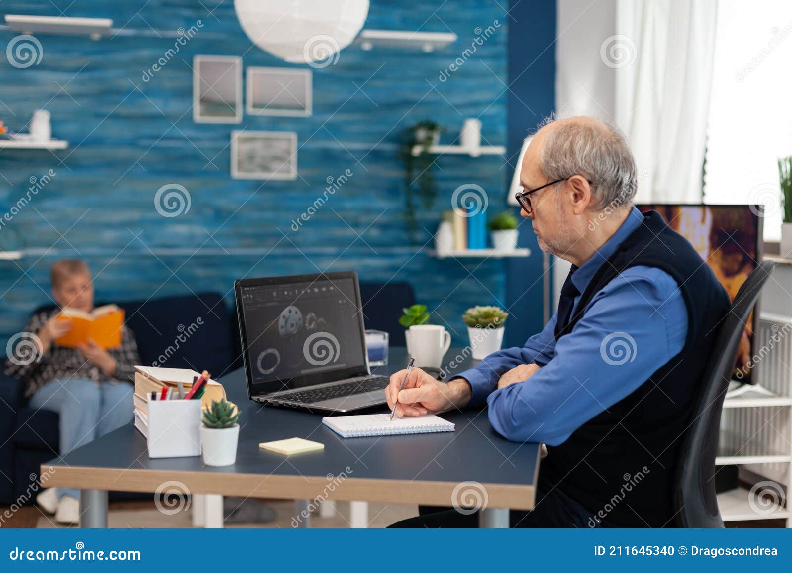 Experienced Technician Taking Notes on Notebook Stock Photo - Image of ...