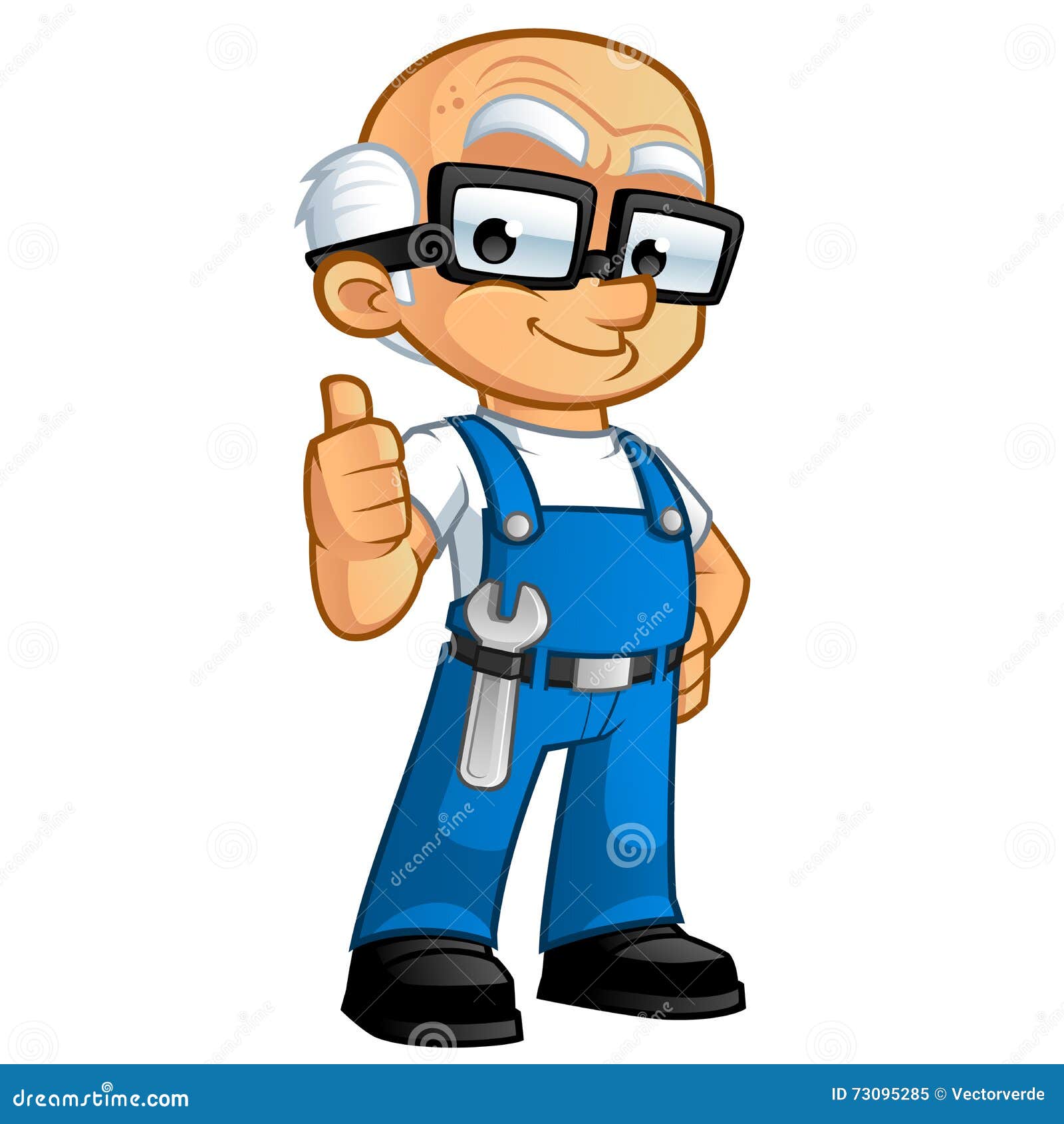 Experienced Mechanic Cartoon Vector | CartoonDealer.com #16226575