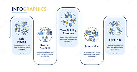 Experiential Learning Activities Rectangle Infographic Template Stock ...