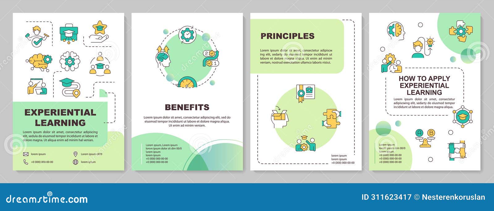 Experiential Learning Blue Gradient Concept Icon Cartoon Vector ... Experiential Learning Blue Gradient Concept Icon Cartoon Vector ...