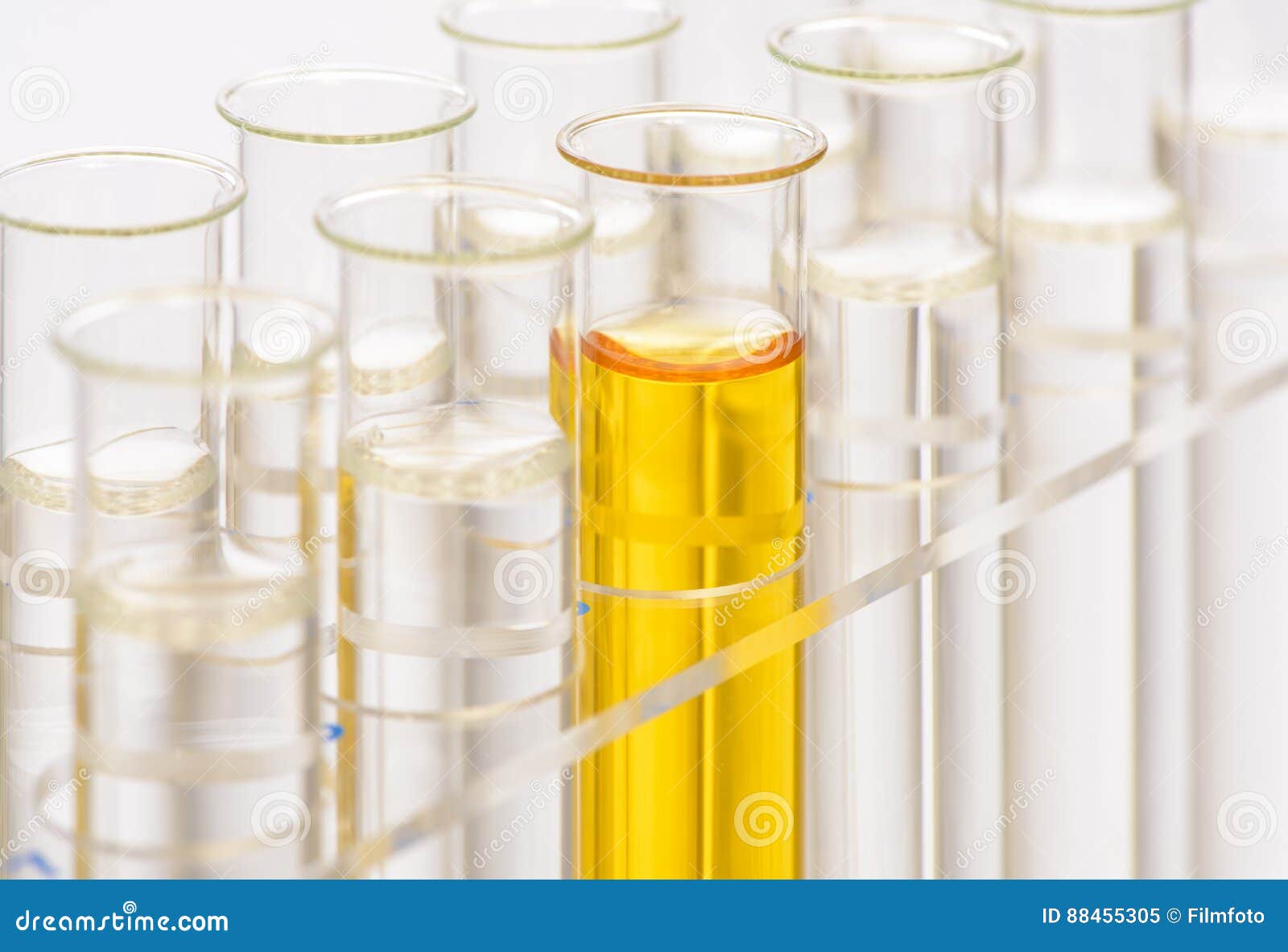 Experiment in Chemical Lab with Liquid in Test Tube Stock Image - Image ...