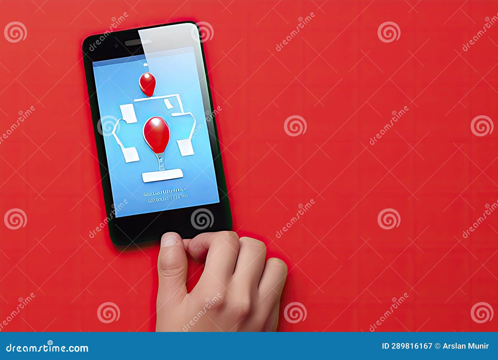 "Experiment with a Dynamic Red Background To Make the Mobile Phone in ...