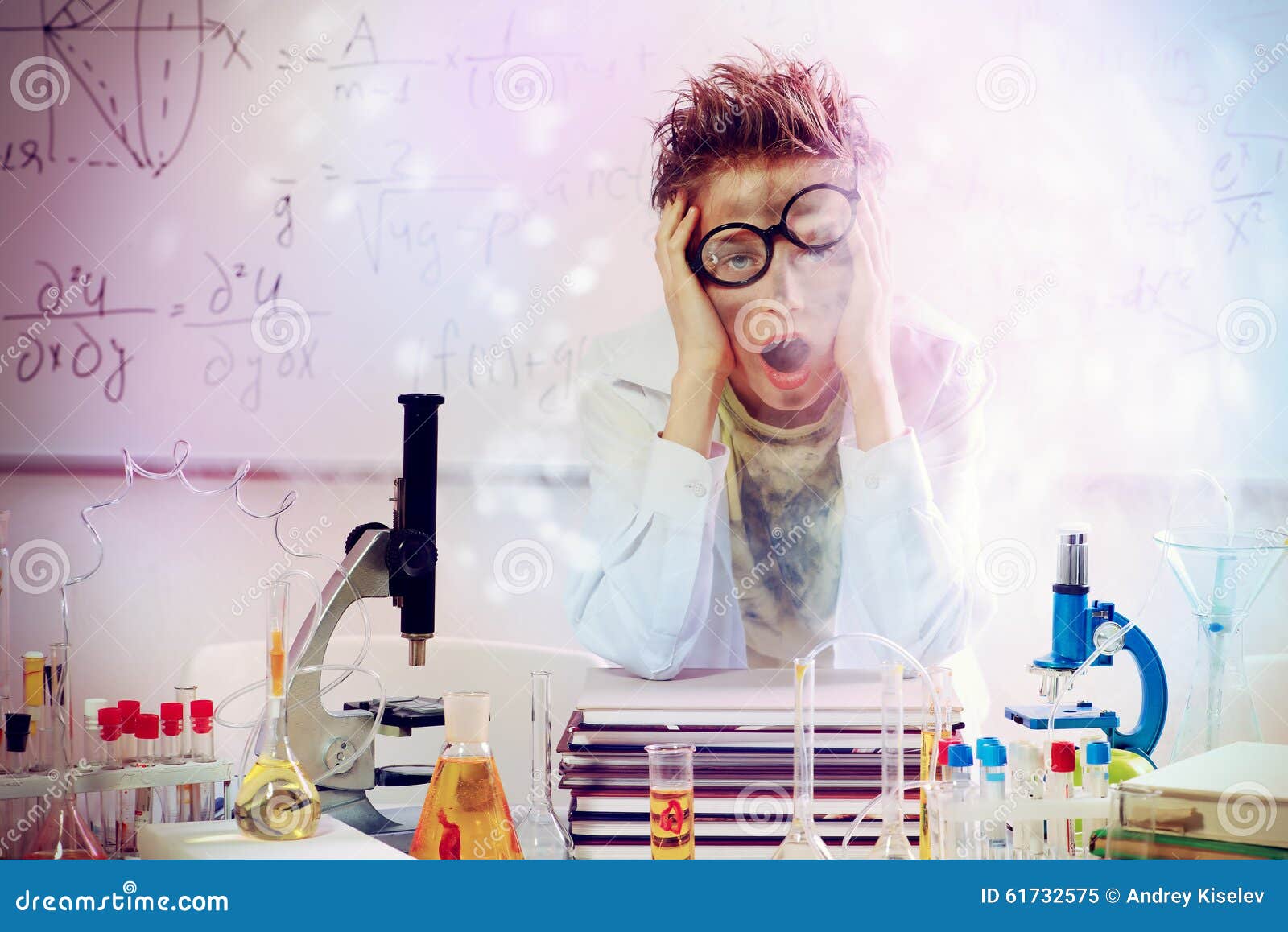 Experiment failed stock image. Image of bang, school - 61732575