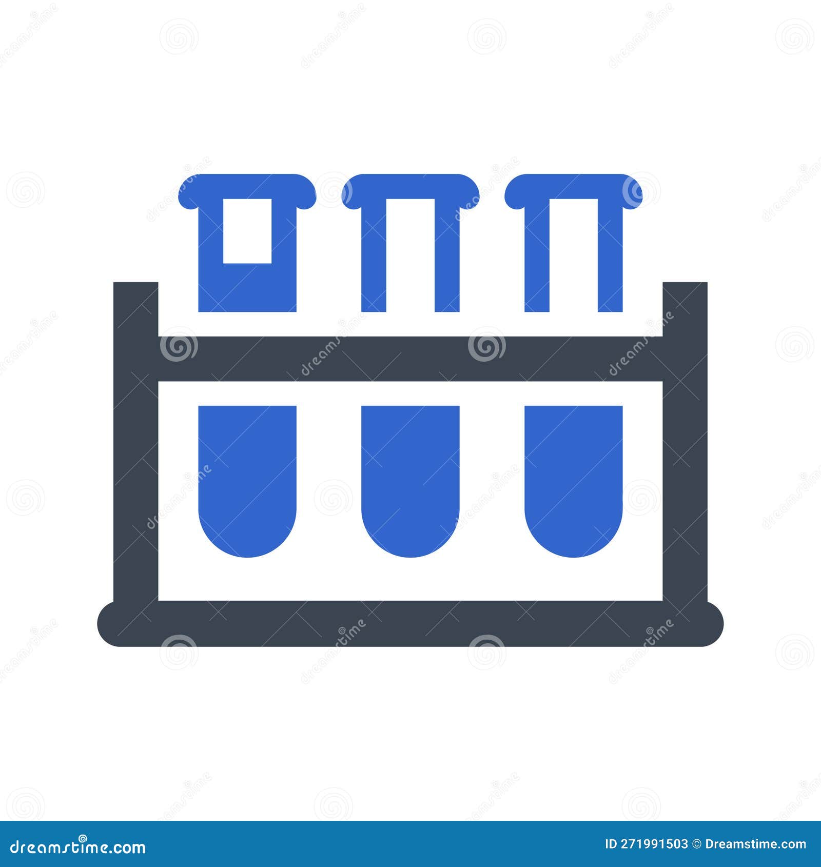 Experiment Flask With Leaves Symbol Vector Icon On White Background ...