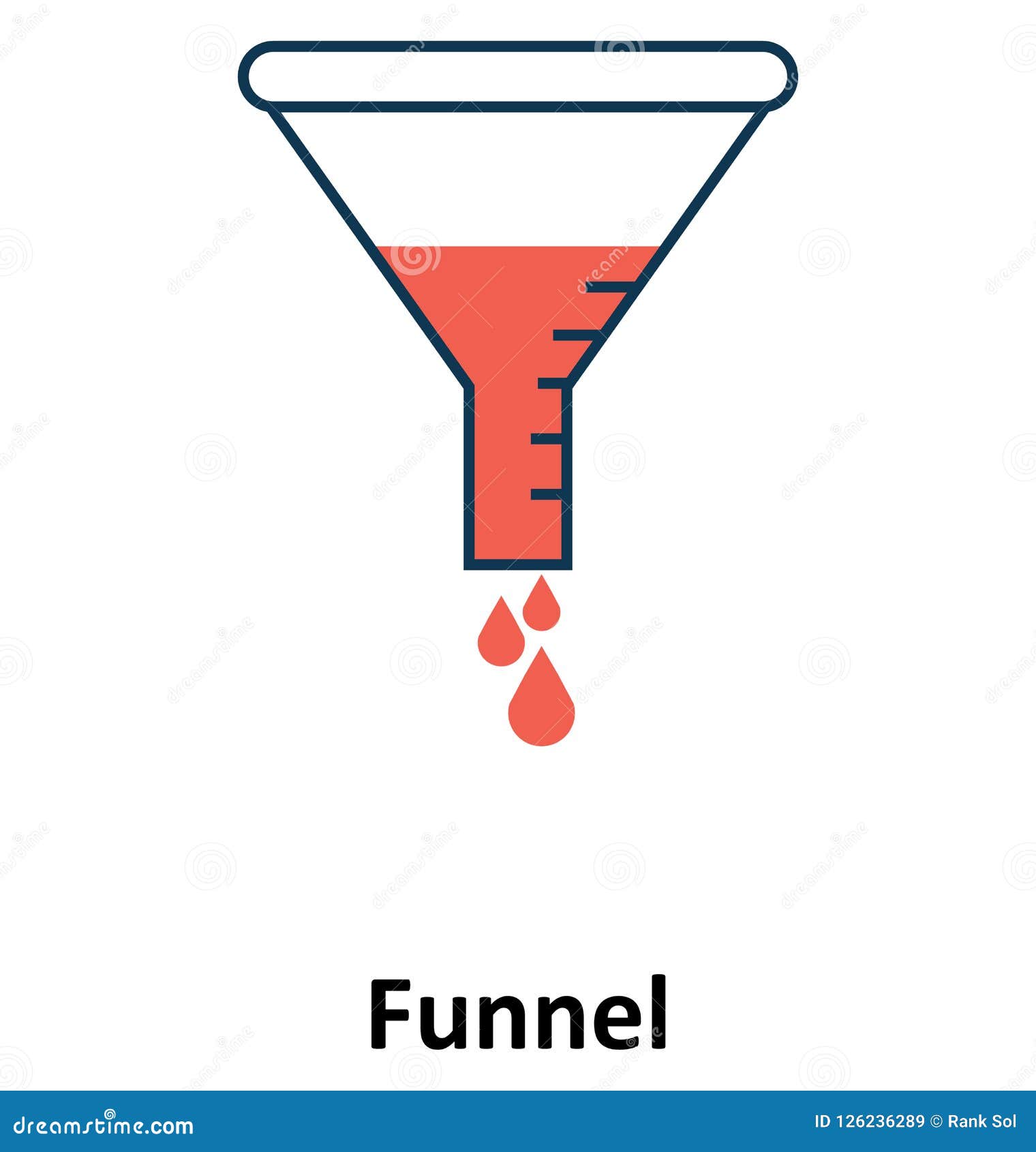 Experiment with Funnel Isolated and Vector Icon for Technology Stock ...