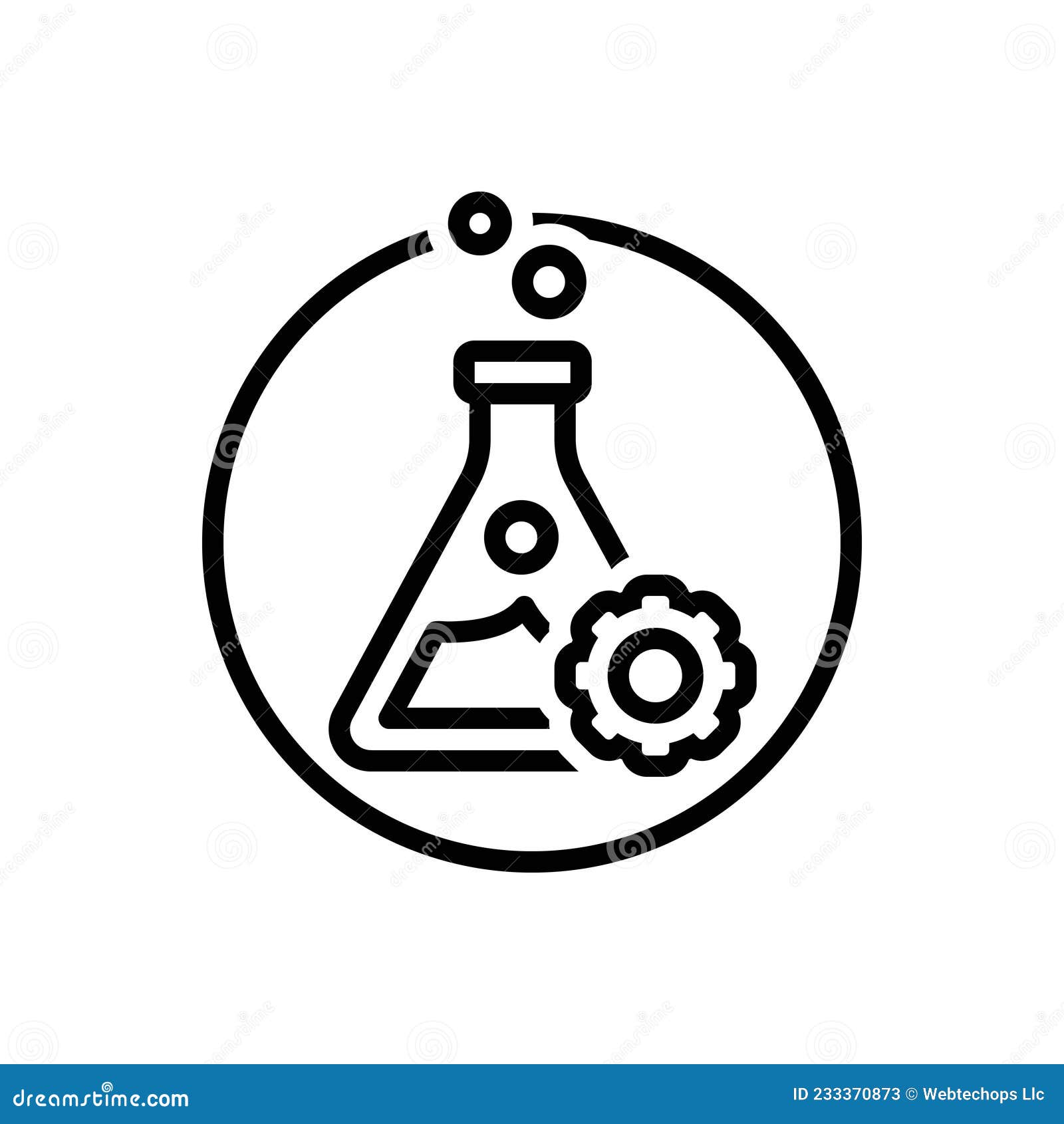 Black Line Icon for Experiment, Test and Trial Stock Vector ...
