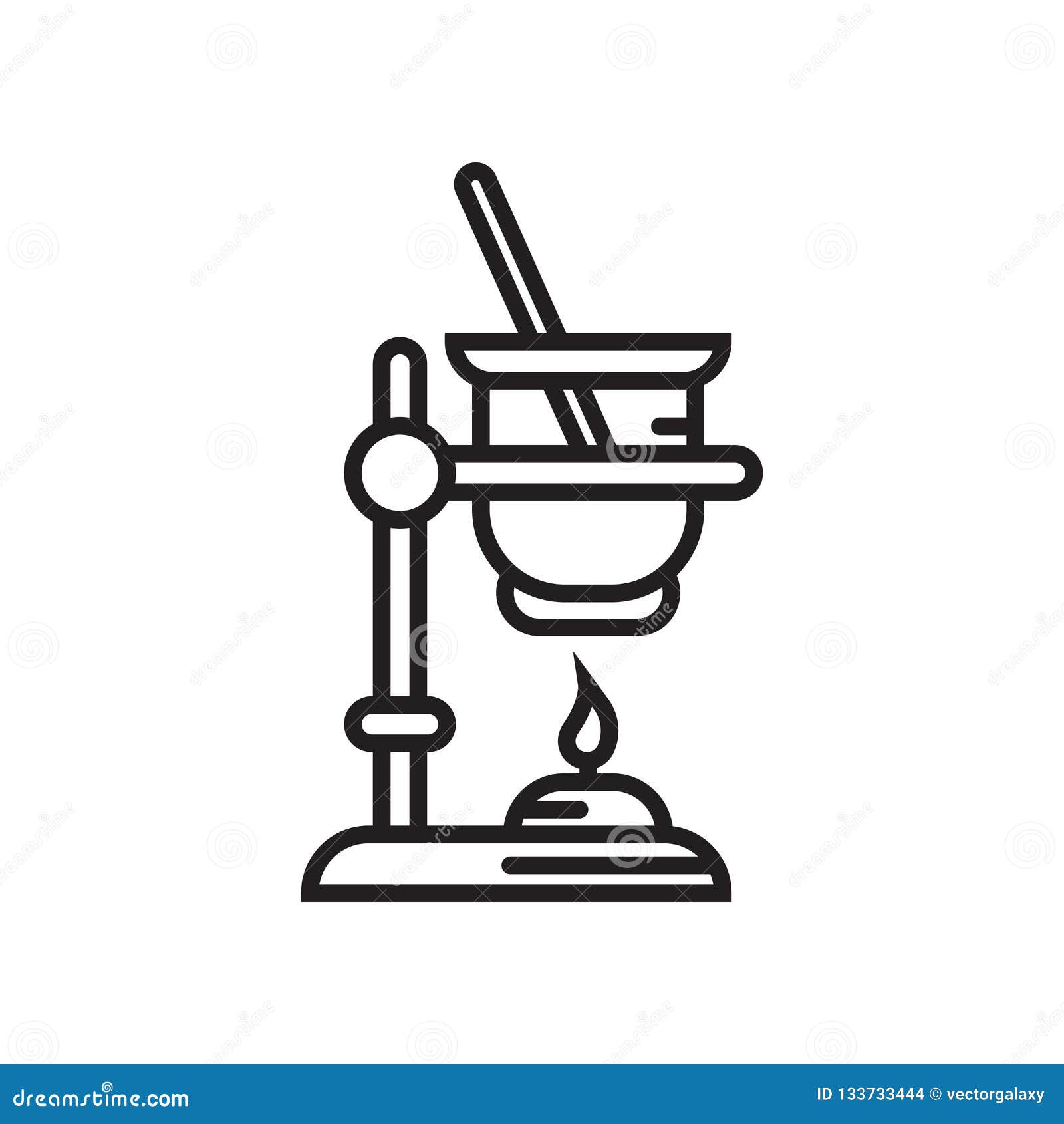 Experiment Icon Vector Sign and Symbol Isolated on White Background ...