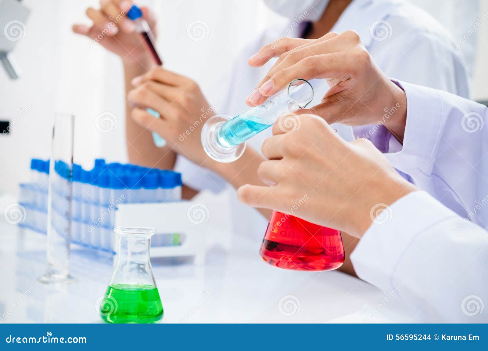 Experiment lab stock photo. Image of container, laboratory - 56595244
