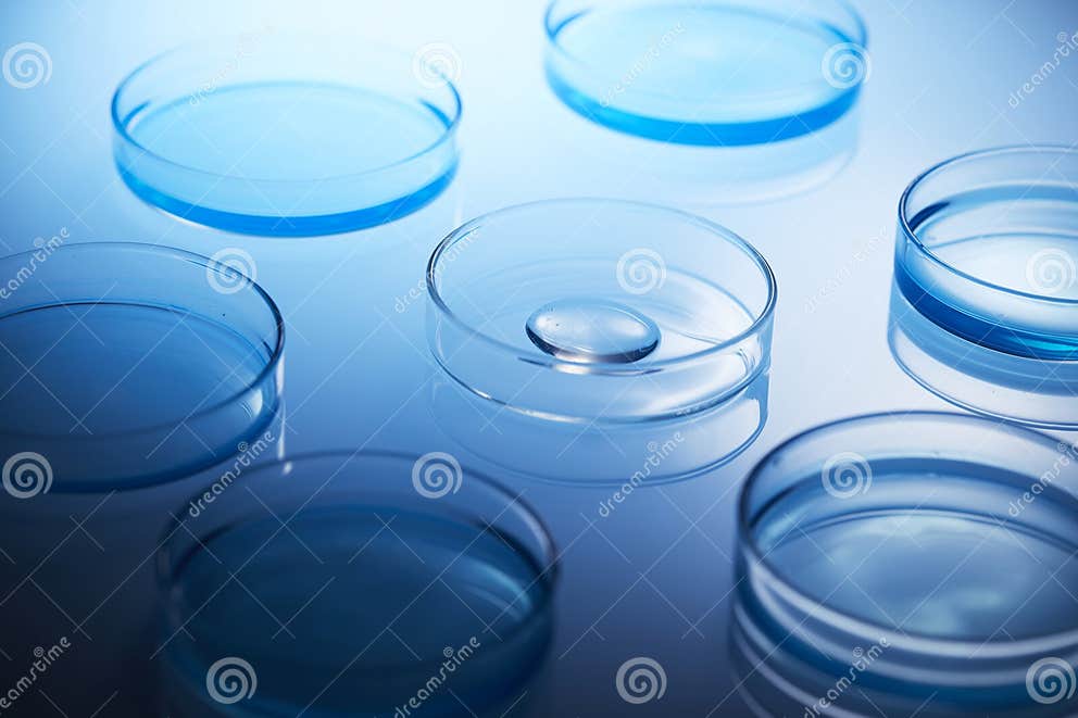 Science Laboratory with Beaker and Dropper Stock Image - Image of ...