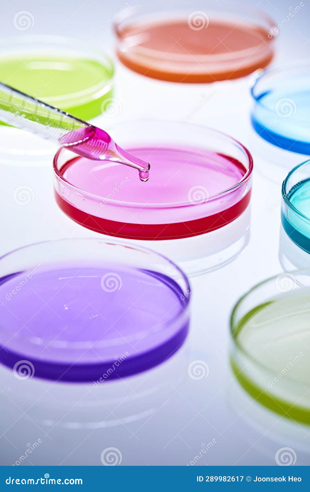 Science Laboratory with Beaker and Dropper Stock Image - Image of clear ...