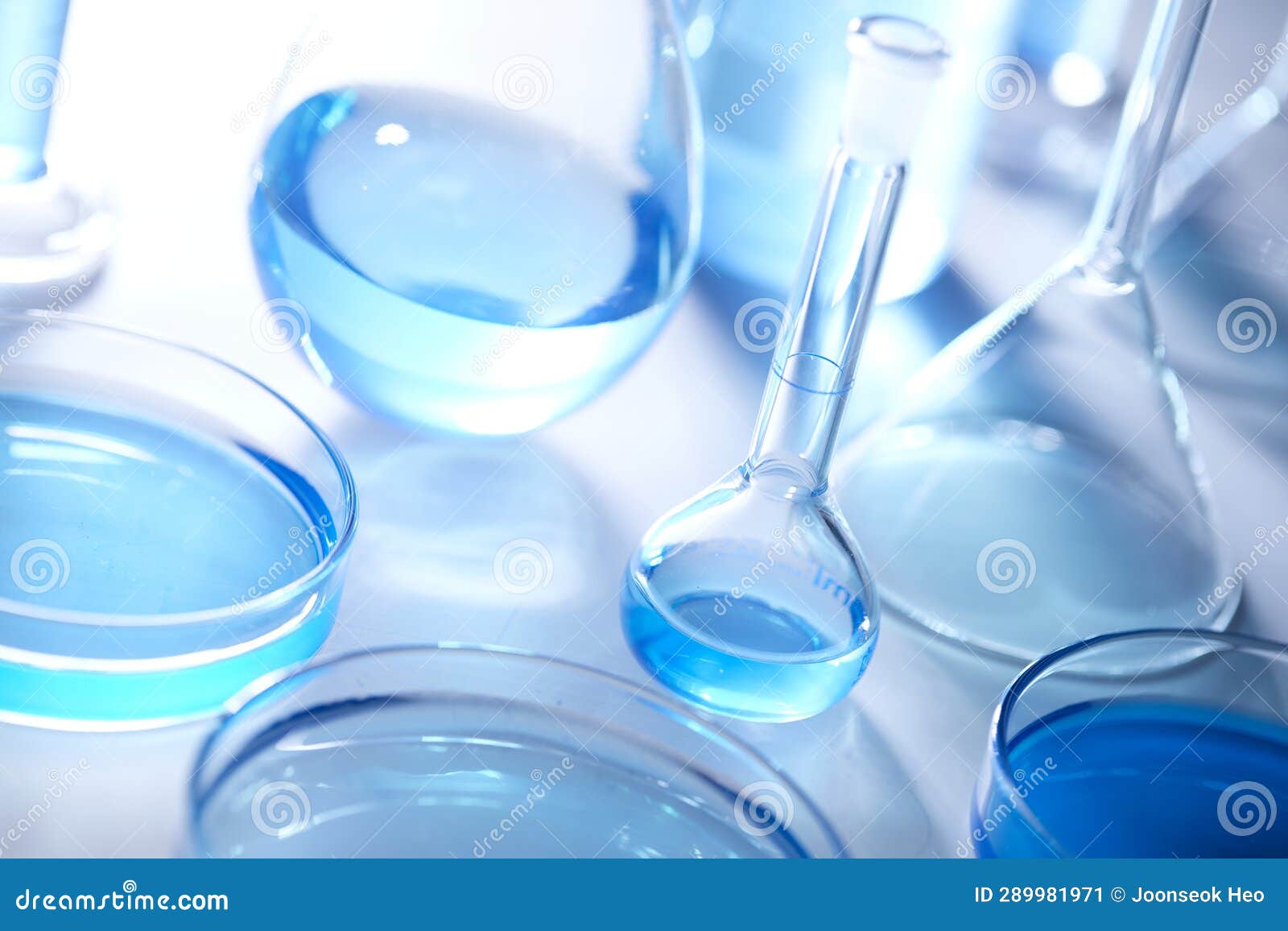 Science Laboratory with Beaker and Dropper Stock Image - Image of ...