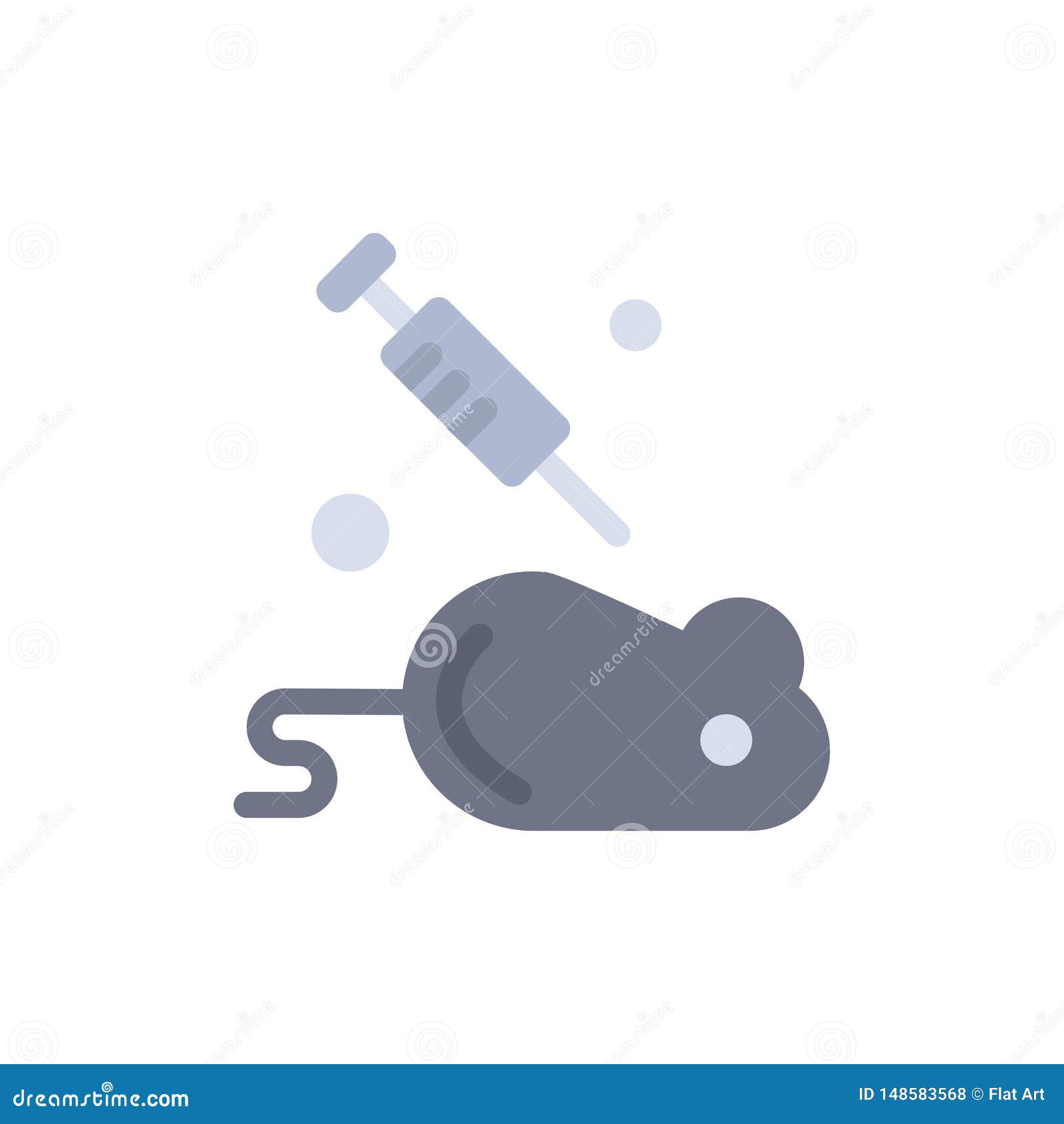 Experiment, Laboratory, Mouse, Science Flat Color Icon. Vector Icon ...