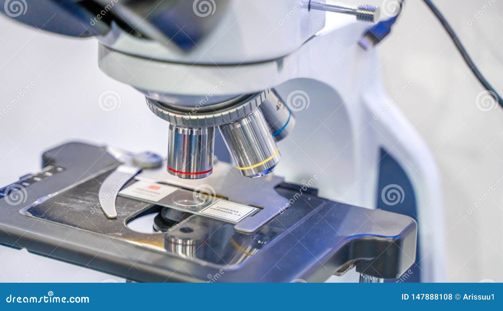 Digital Camera Microscope in Science Laboratory Stock Photo - Image of ...