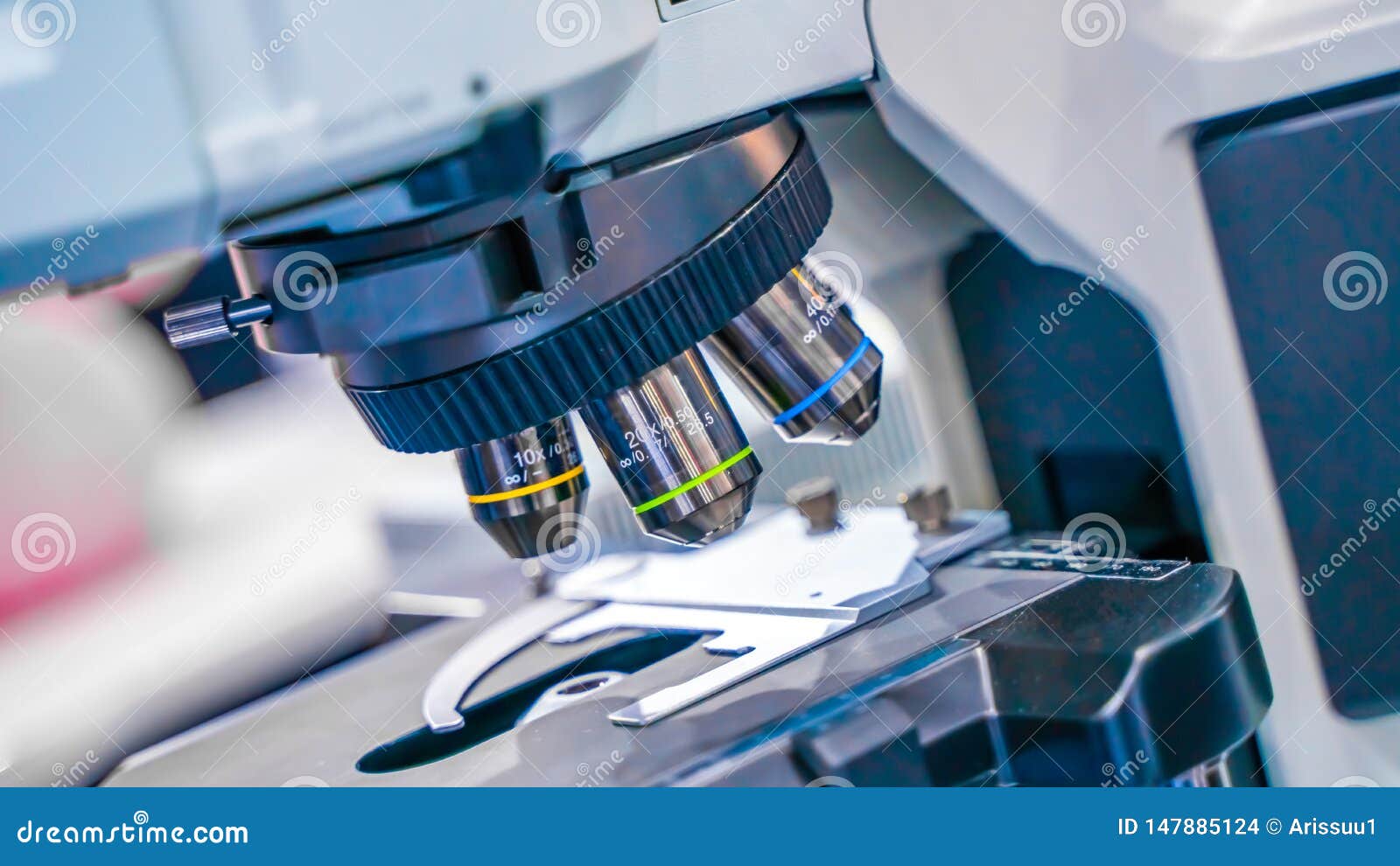 Experiment Plate and Digital Camera Microscope Stock Photo - Image of ...