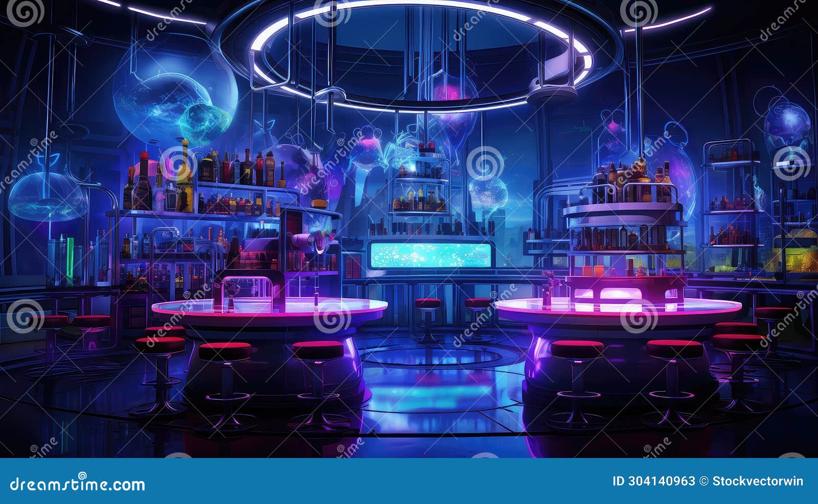 Experiment Science Dynamic Background Stock Illustration - Illustration ...