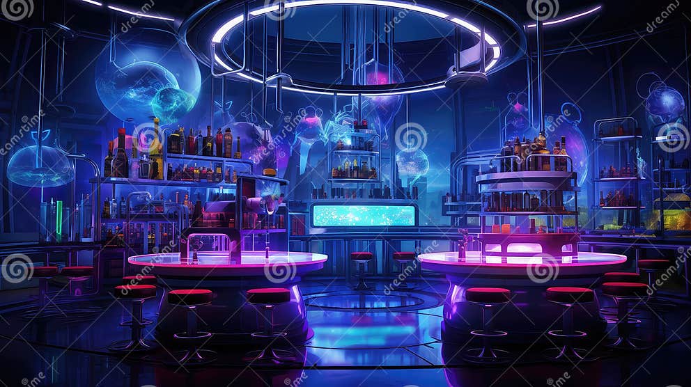 Experiment Science Dynamic Background Stock Illustration - Illustration ...