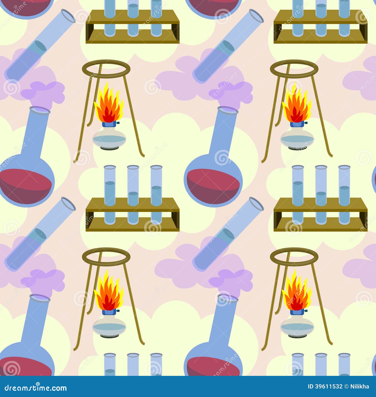 Experiment Seamless Background Design Stock Illustration - Illustration ...