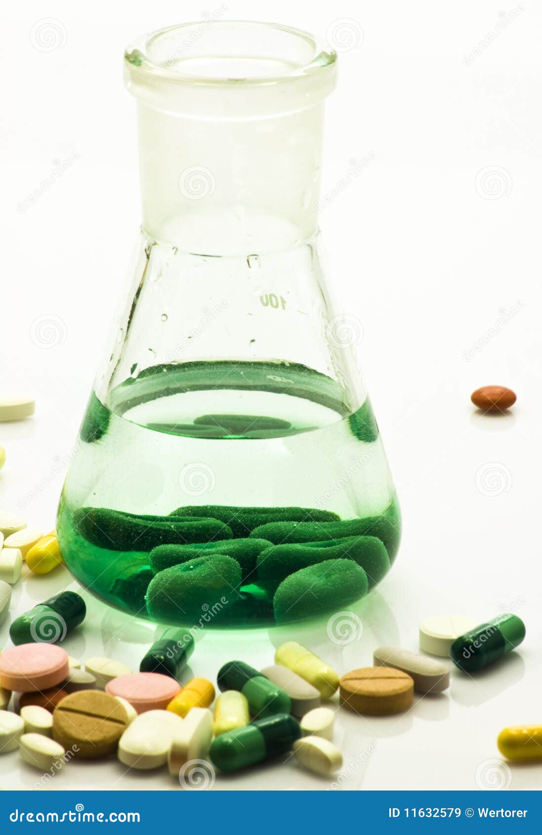 Experiment of Several Pills Stock Image - Image of tablet, medical ...