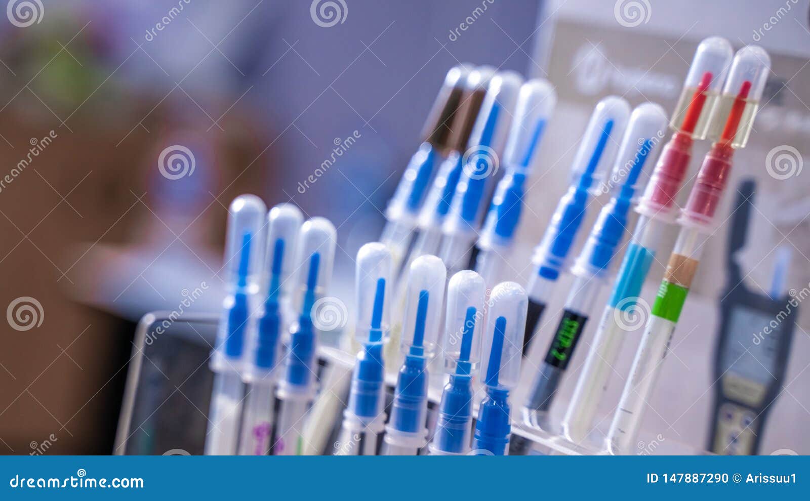Experiment Tool Set in Science Laboratory Stock Photo - Image of fluid ...