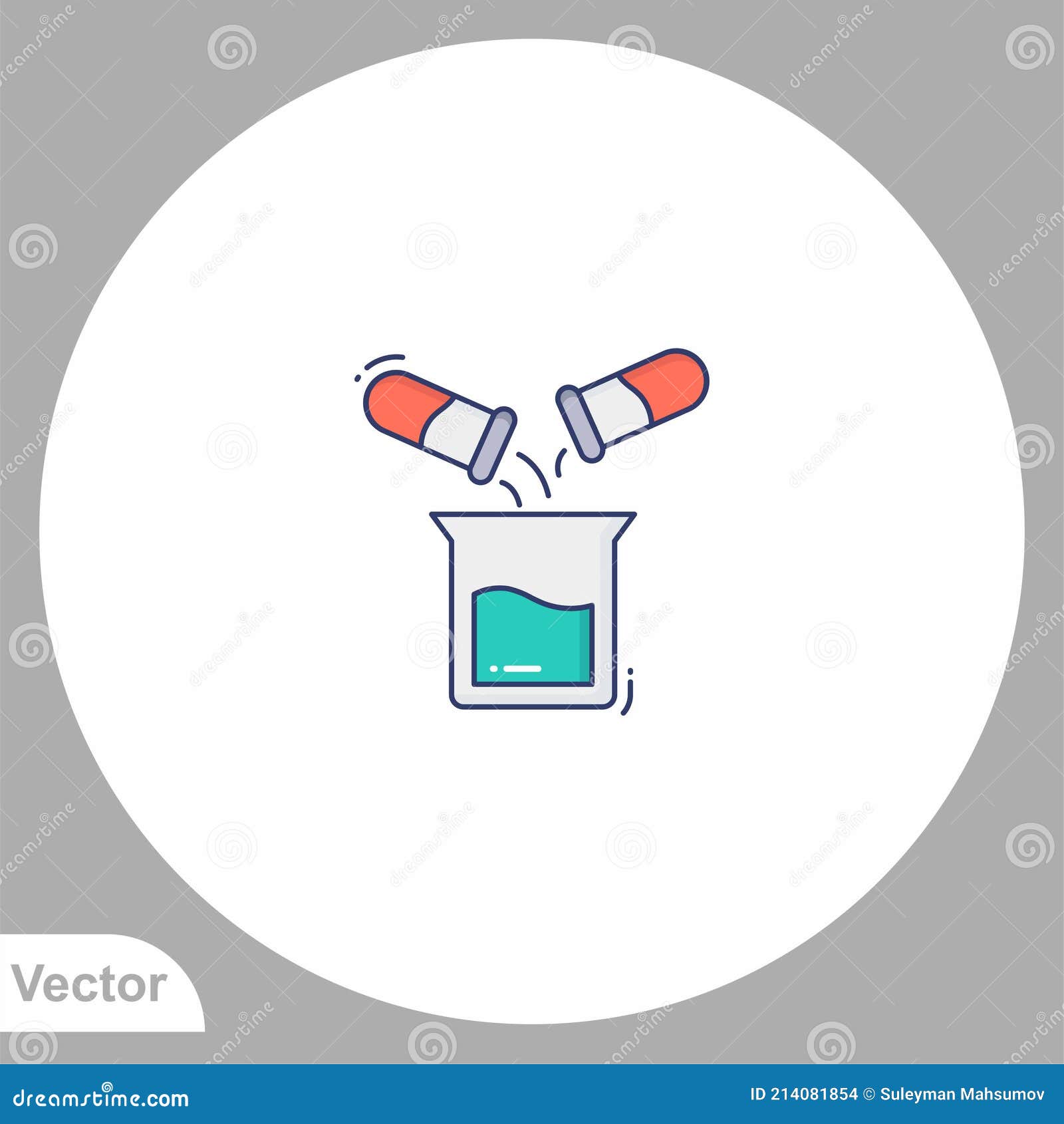 Experiment Vector Icon Sign Symbol Stock Vector - Illustration of ...