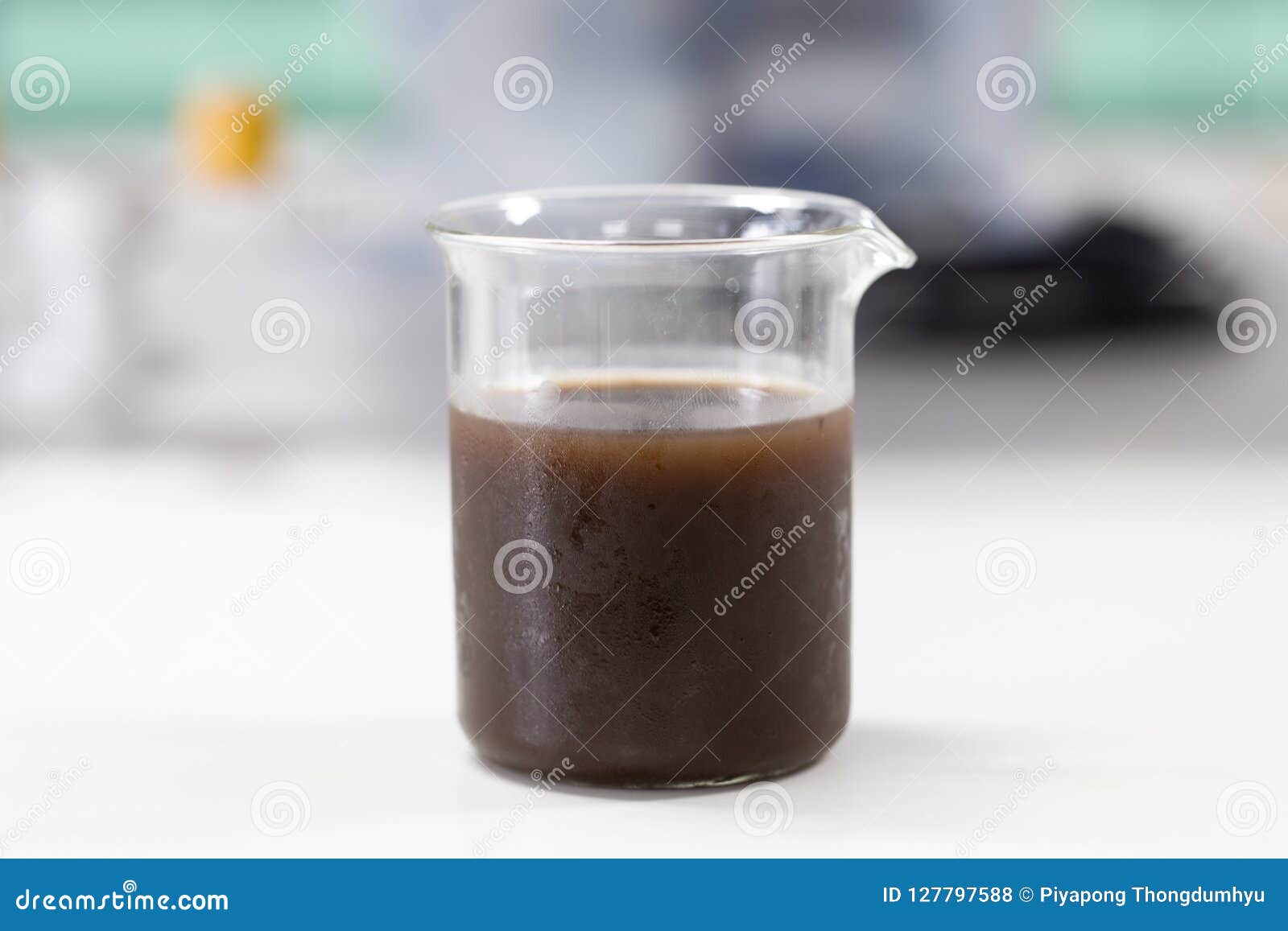 Experiment of Waste Fermentation in Laboratories. Stock Photo - Image ...