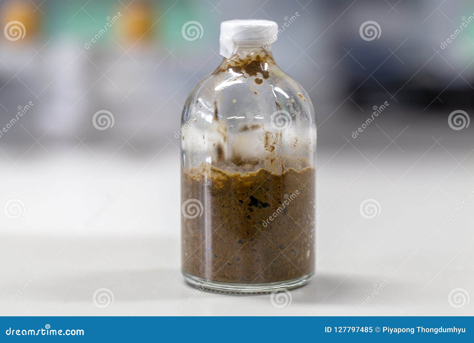 Experiment of Waste Fermentation in Laboratories. Stock Image - Image ...