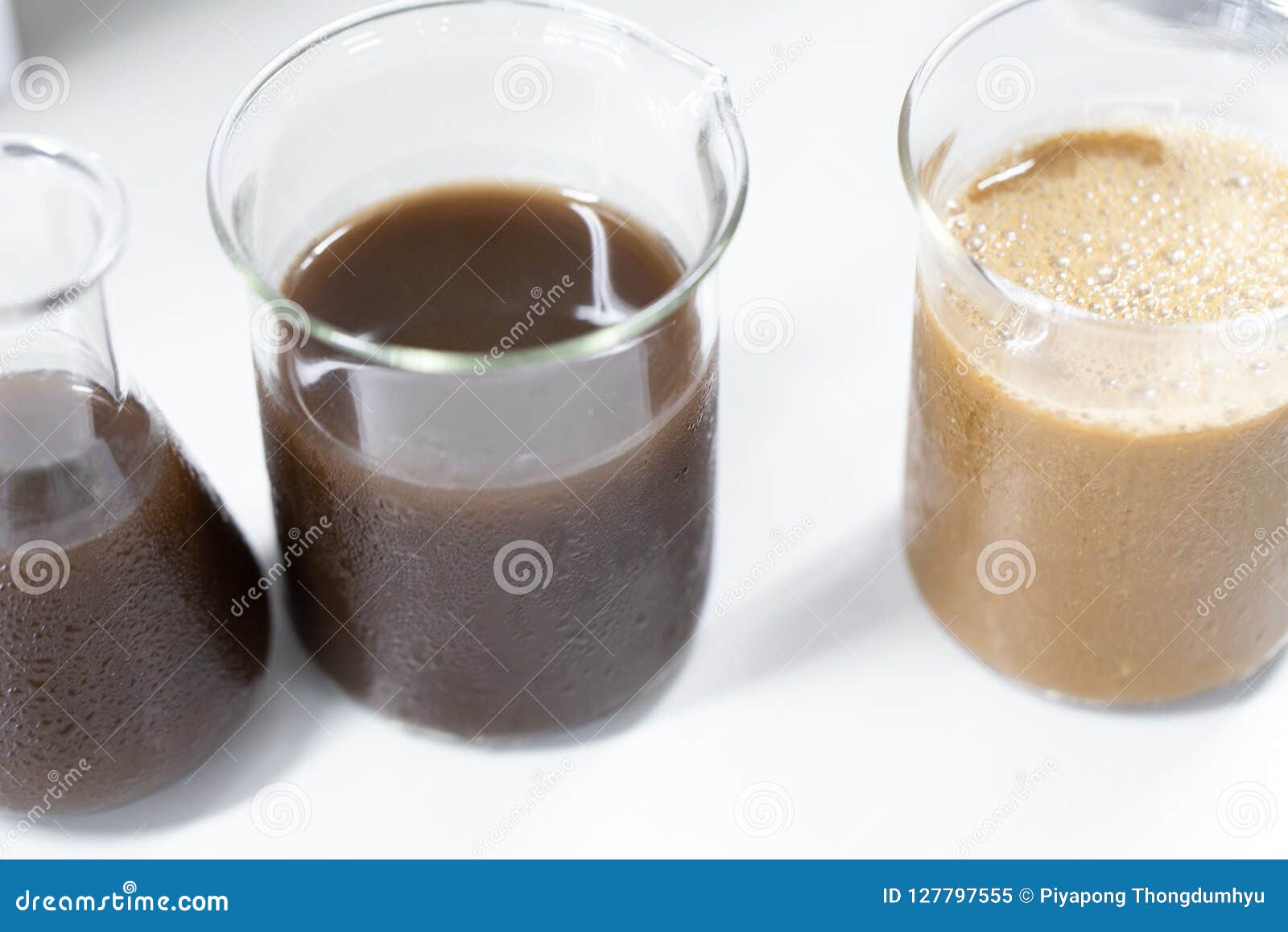 Experiment of Waste Fermentation in Laboratories. Stock Image - Image ...