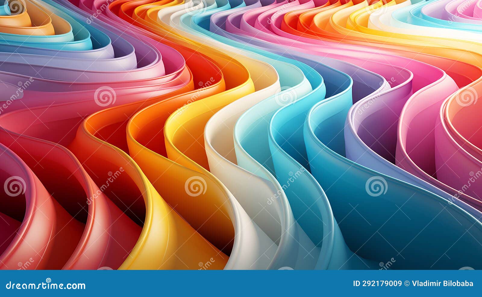 Experimental Abstract 3D Models Creating Optical Illusions, Bright ...