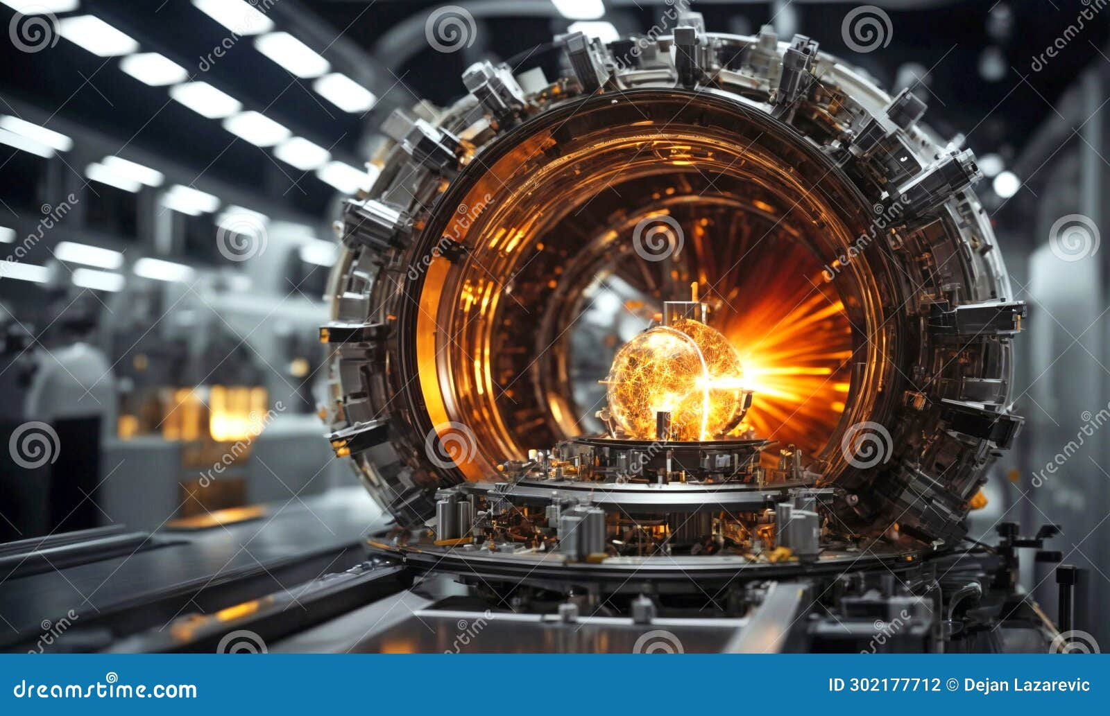 Plasma Generator in the Physics and Energy Laboratory. Stock ...