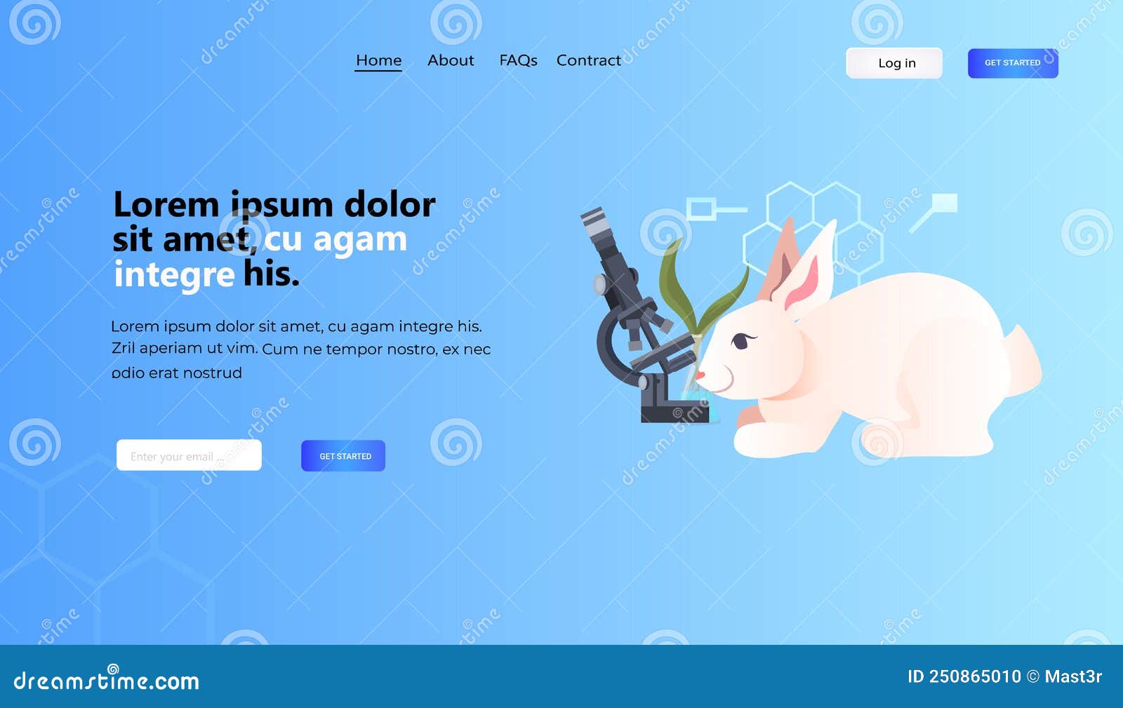 Experimental Rabbit Near Microphone Biological Genetic Engineering ...