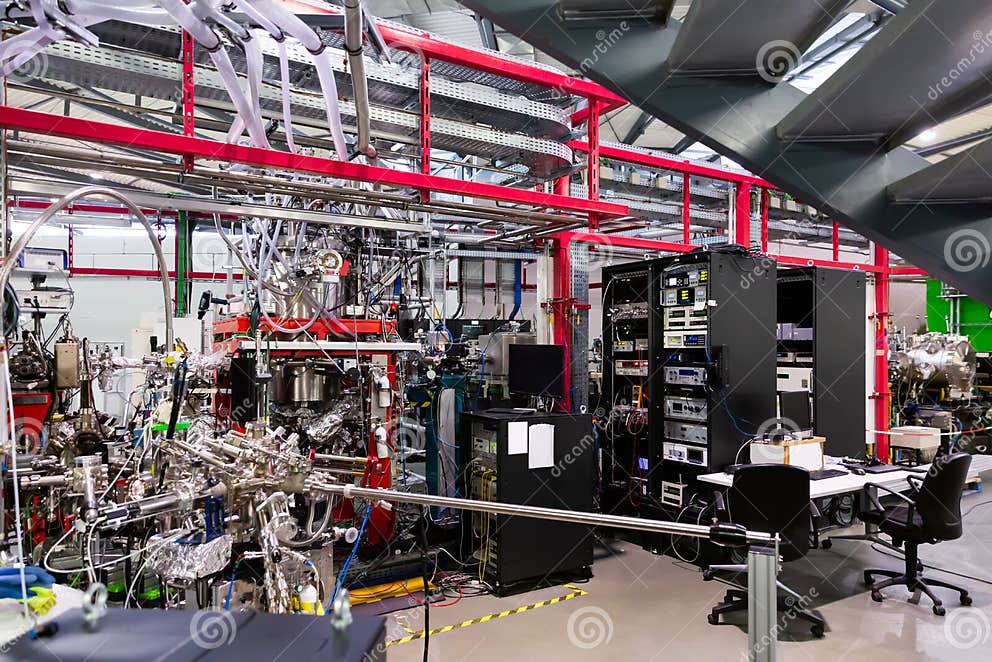 Experimental Stations in Laboratory Stock Image - Image of tunnel ...
