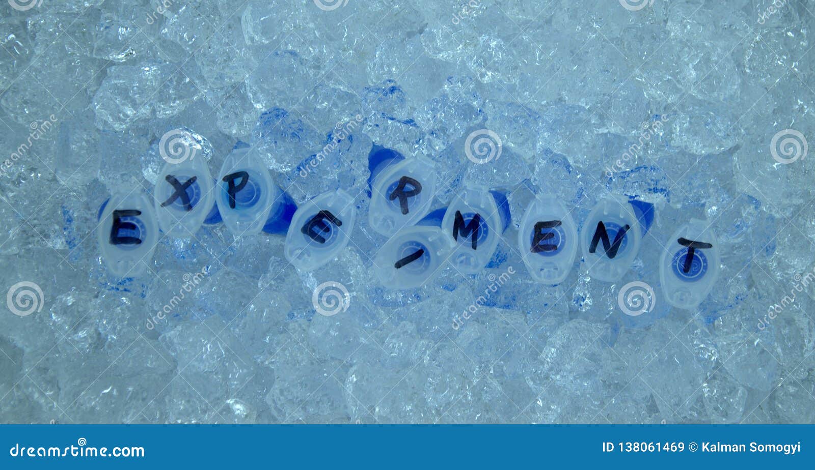 Experimental Test Tubes on Ice Stock Image - Image of biotechnology ...