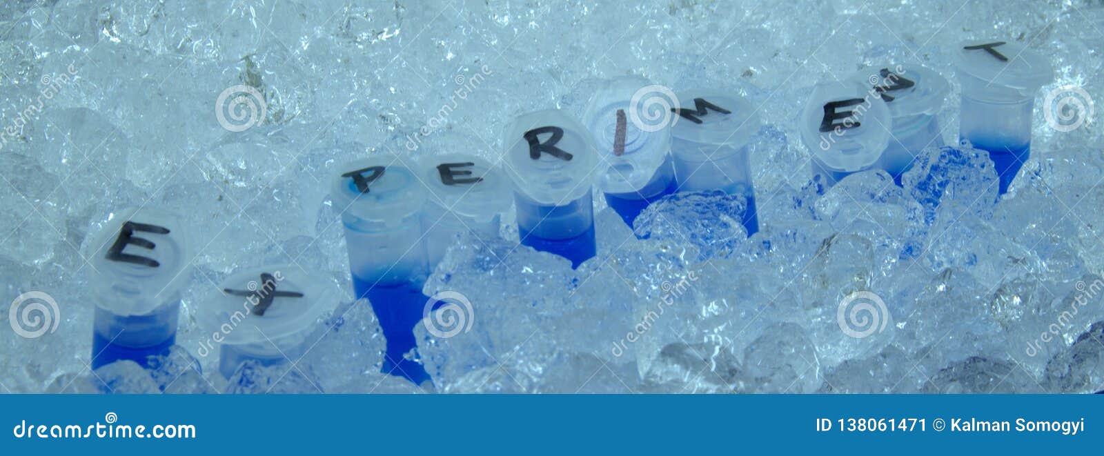 Experimental Test Tubes on Ice Stock Image - Image of analyst ...
