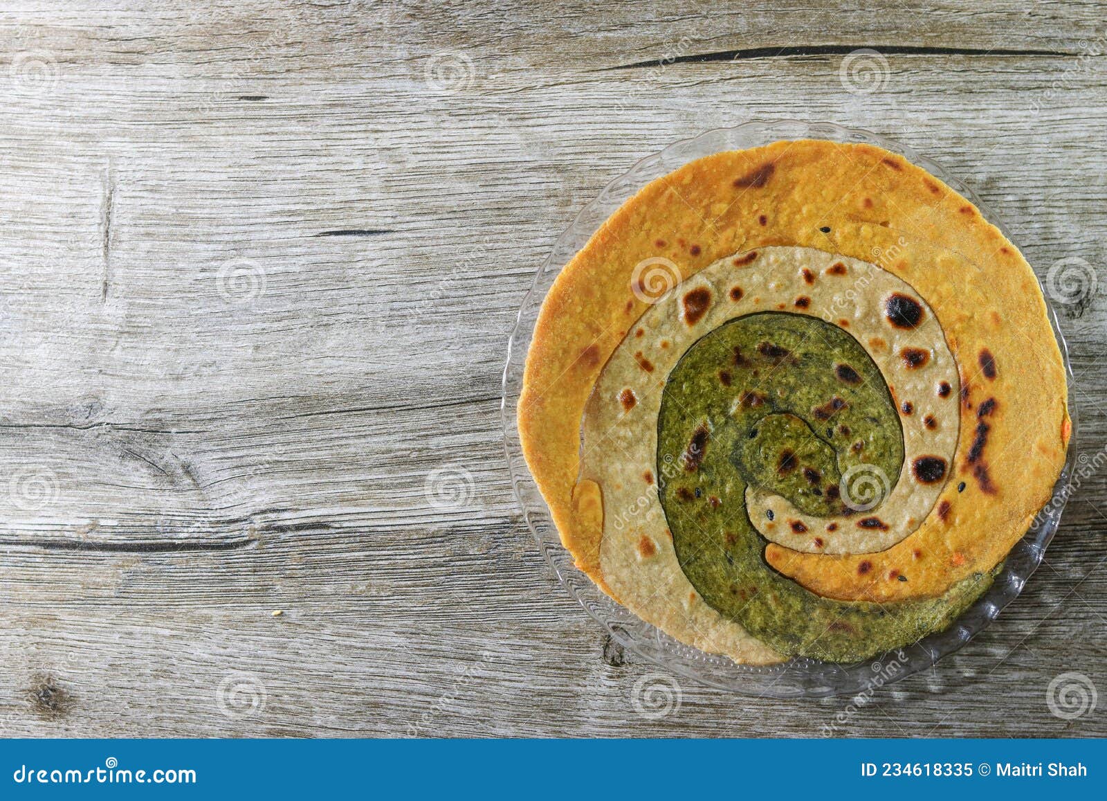 Experimental Tri Color Paratha for Indian Independence Day Stock Image ...