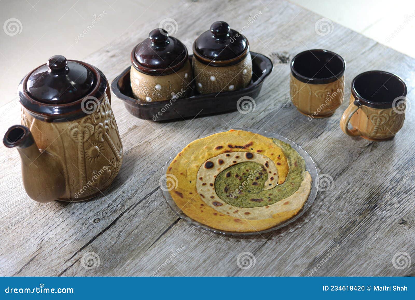 Experimental Tri Color Paratha For Indian Independence Day Stock Photo ...
