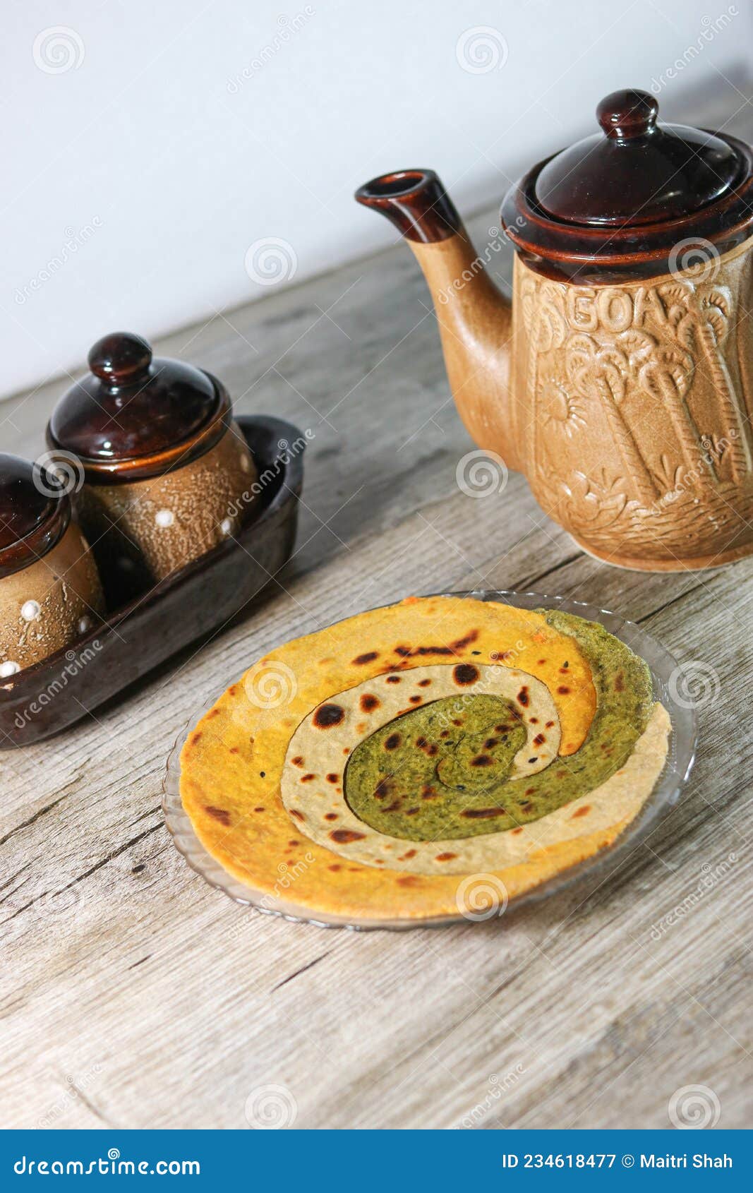Experimental Tri Color Paratha for Indian Independence Day Stock Image ...