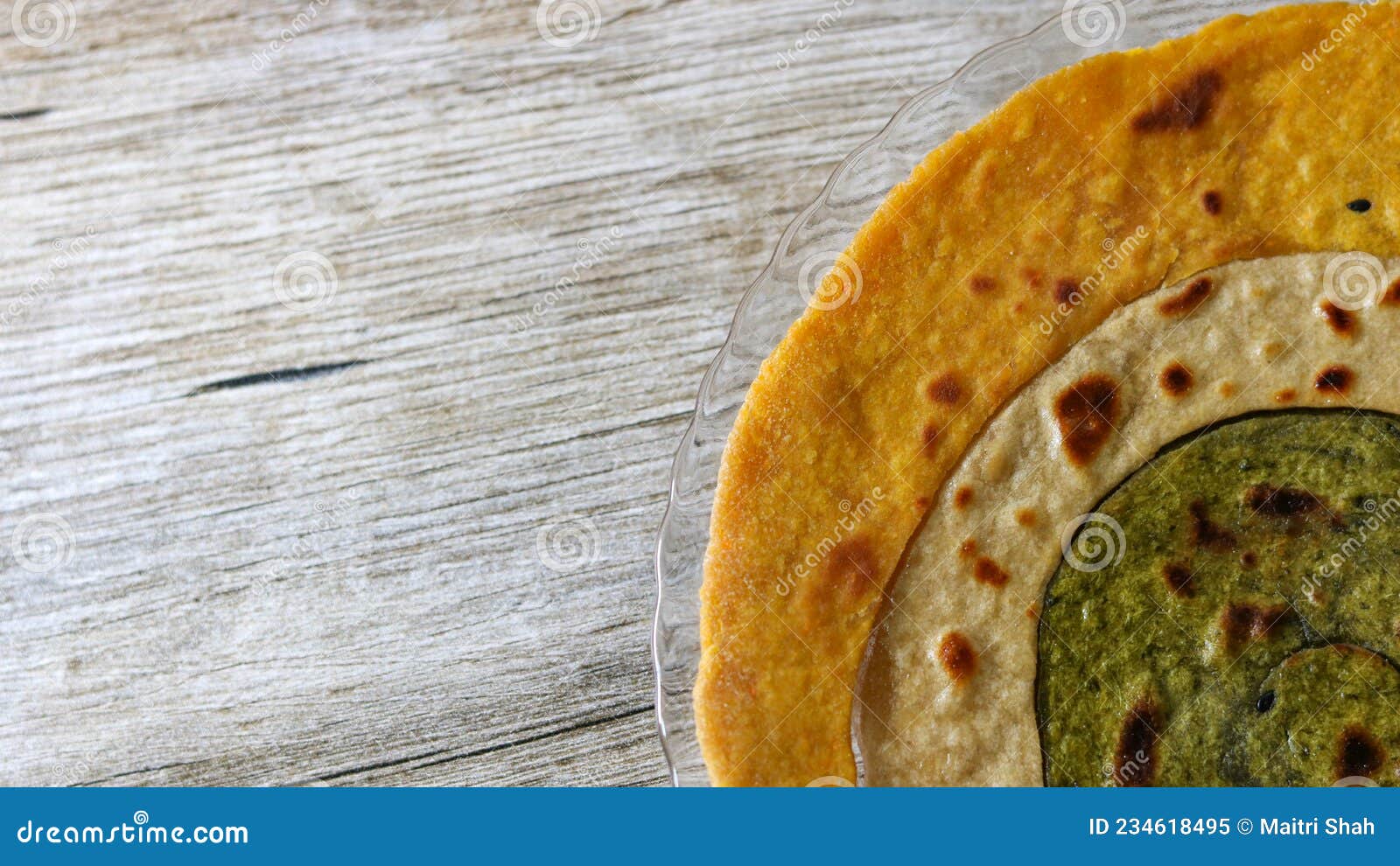 Experimental Tri Color Paratha for Indian Independence Day Stock Image ...