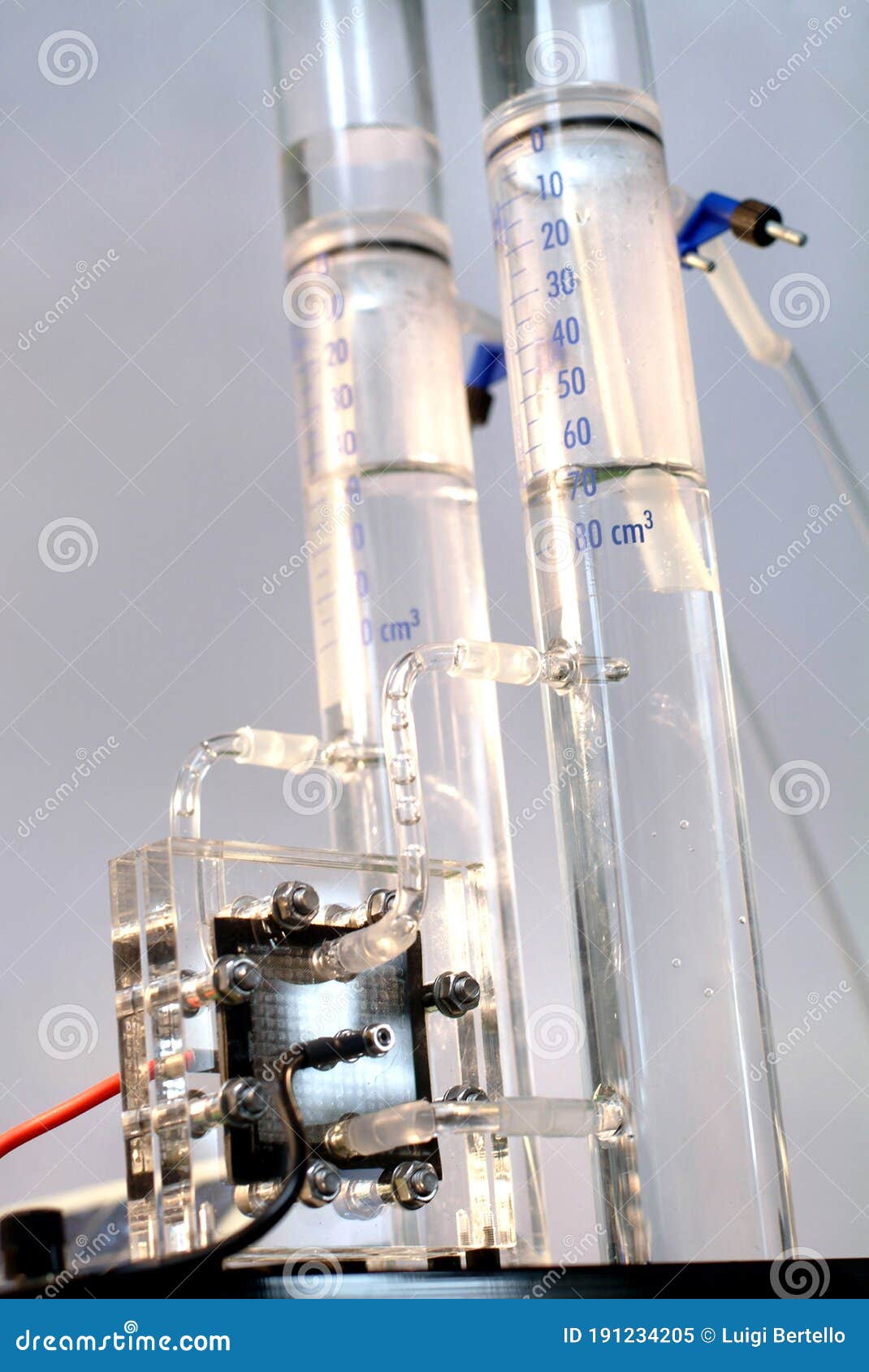 Experimentation in the Laboratory for Hydrogen Production Stock Image ...