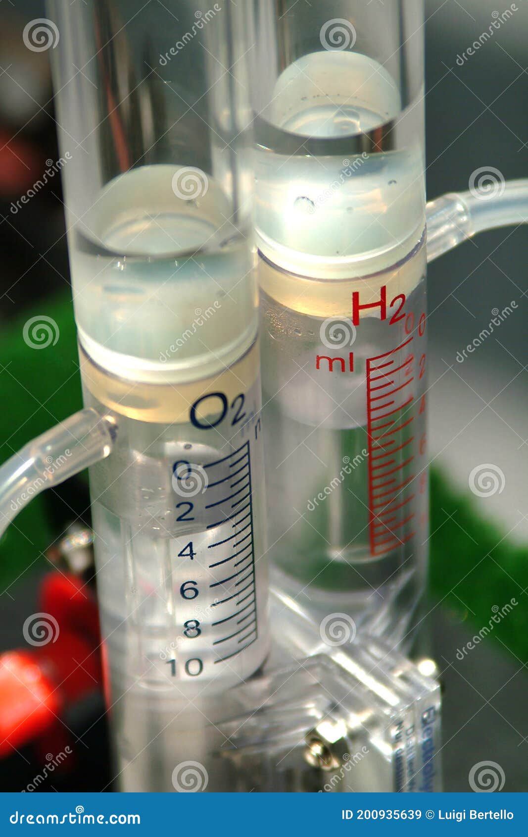 Experimentation in the Laboratory for Hydrogen Production Stock Image ...